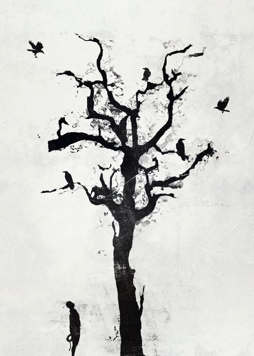 'Tree of death' Poster, picture, metal print, paint by Mariusz ...