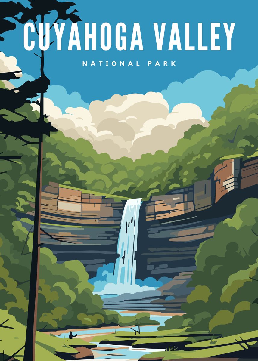 'Cuyahoga Valley Ntl Park' Poster, picture, metal print, paint by Mark ...