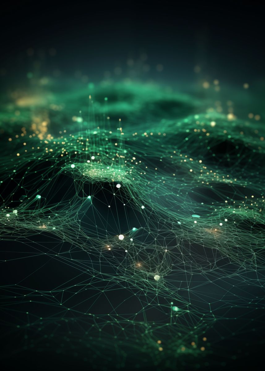 'The sound of data' Poster, picture, metal print, paint by Bofferding ...