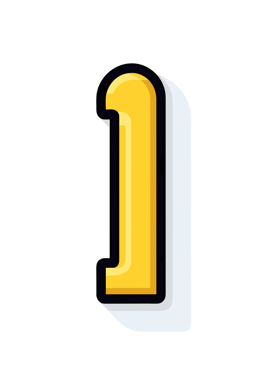 'Typo Letter' Poster, picture, metal print, paint by Oliver Ben | Displate