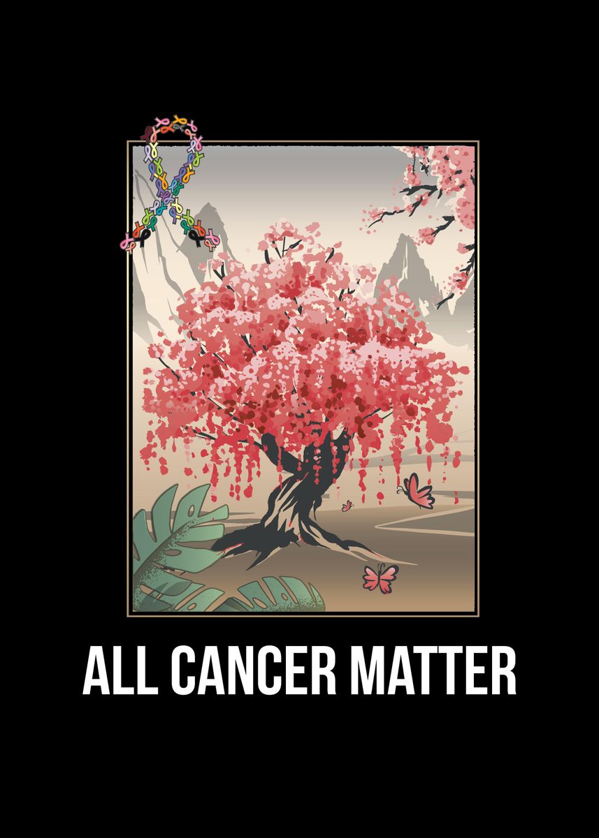 'All Cancer Matter' Poster, picture, metal print, paint by ...
