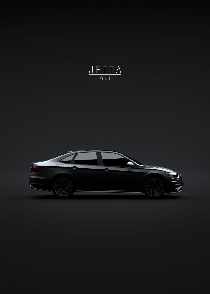 'Volkswagen Jetta GLI 2019' Poster, picture, metal print, paint by 21 ...