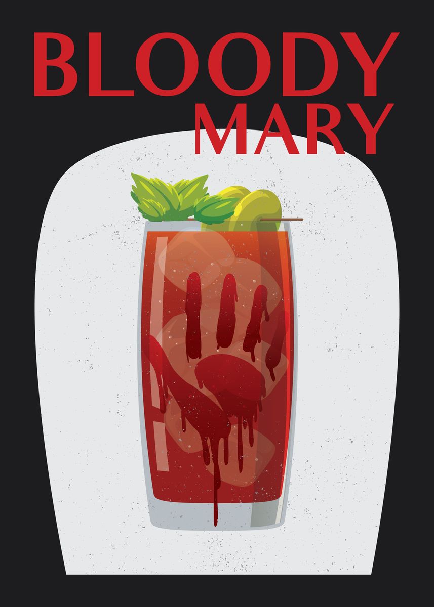 'Bloody Mary' Poster, picture, metal print, paint by DSpot Shop | Displate