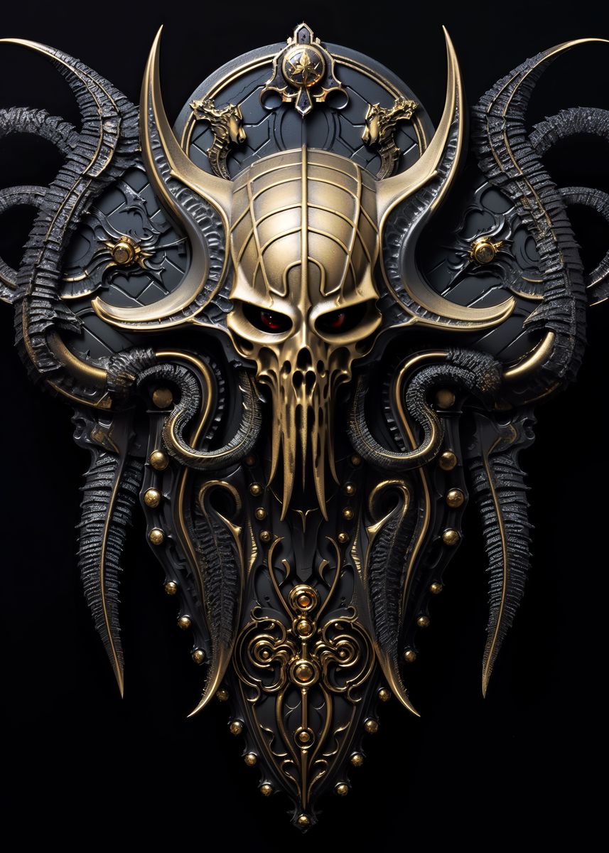 'Skull Throne of Cthulhu' Poster, picture, metal print, paint by Luong ...