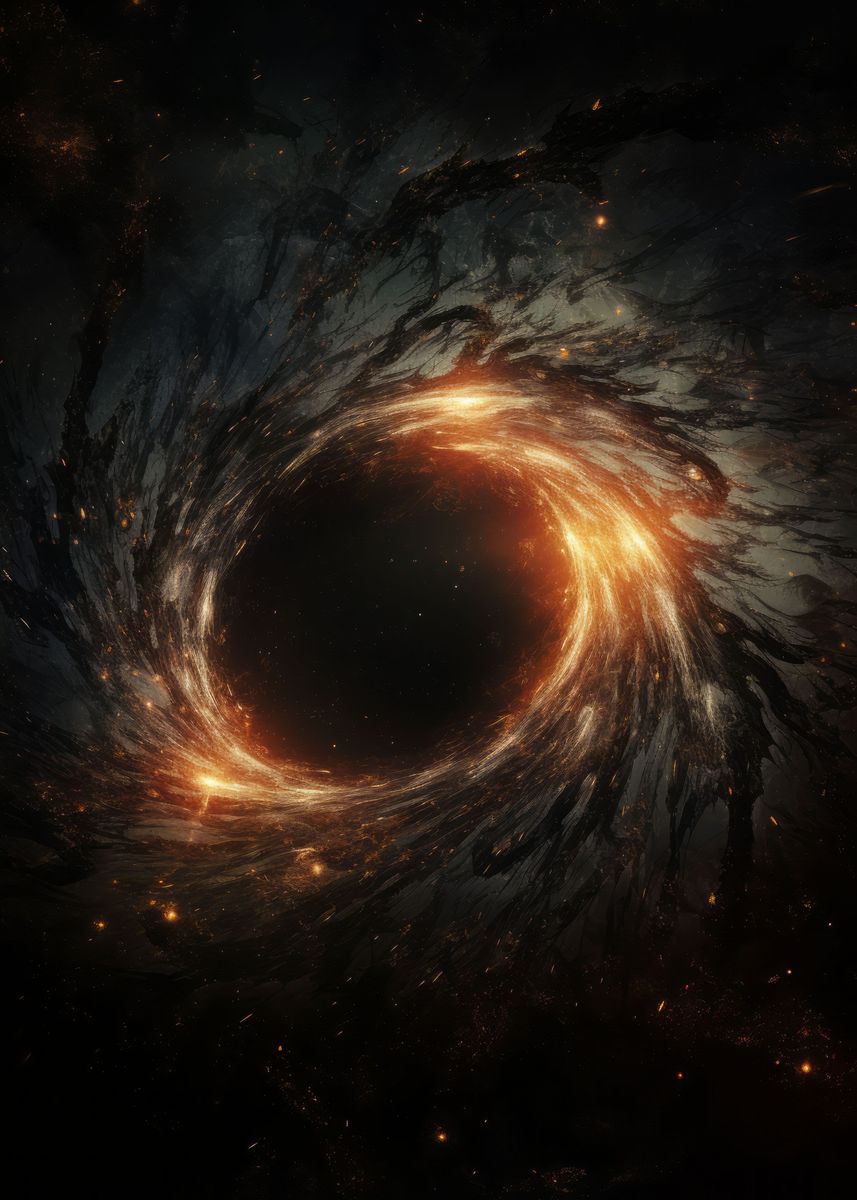 'Black Hole Explosion' Poster, picture, metal print, paint by Frank ...