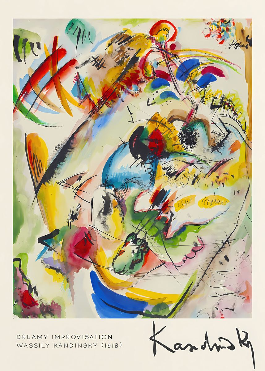 'Dreamy Improvisation' Poster, picture, metal print, paint by Executive ...