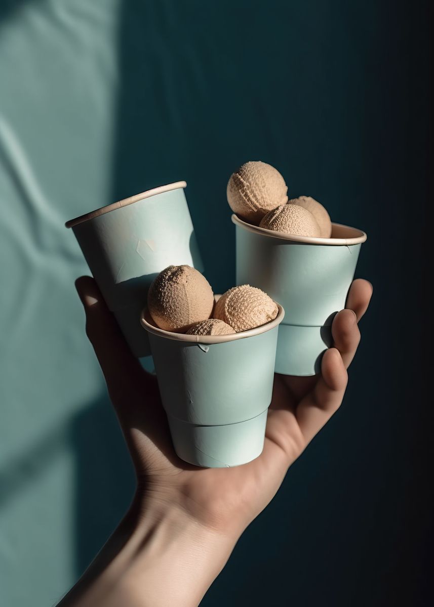 'Chocolate ice cream' Poster, picture, metal print, paint by Aidan ...