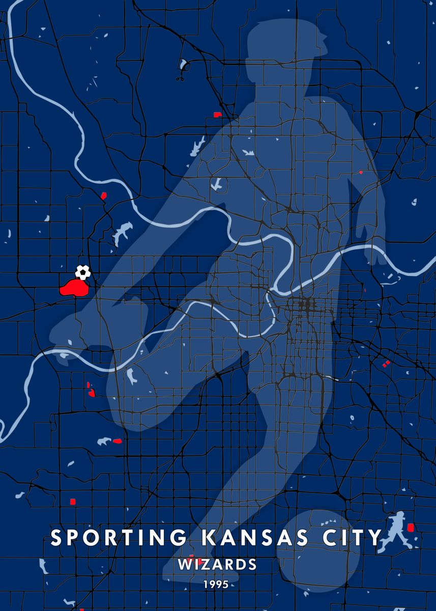 'Sporting Kansas City Sport' Poster, picture, metal print, paint by ...