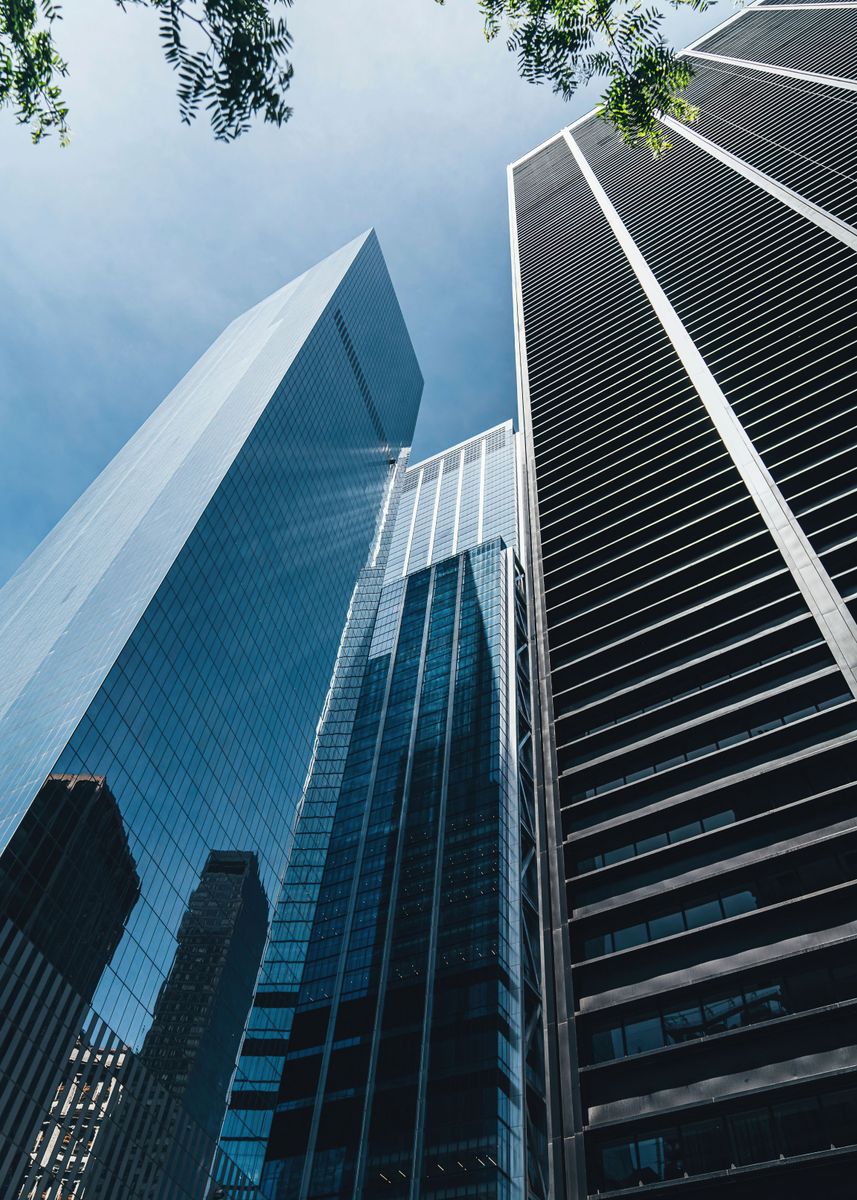 'Abstract Buildings' Poster, picture, metal print, paint by babi lonia ...