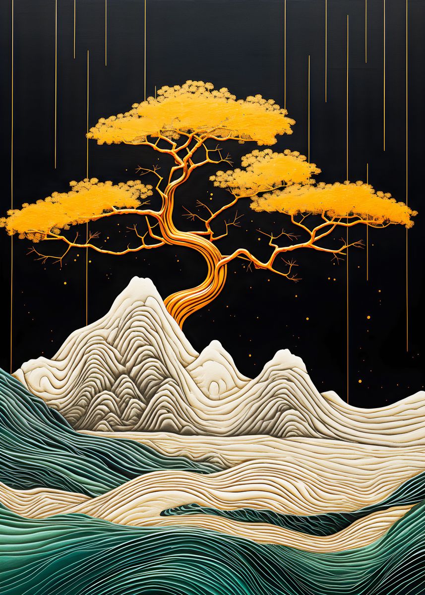 'abstract Tree Nature' Poster, picture, metal print, paint by Dream ...