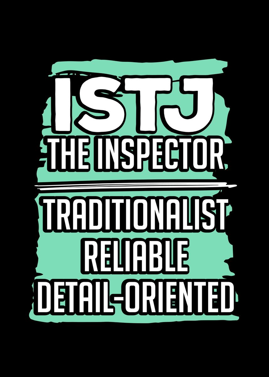 'ISTJ Introverted Sensing' Poster, picture, metal print, paint by kritich | Displate