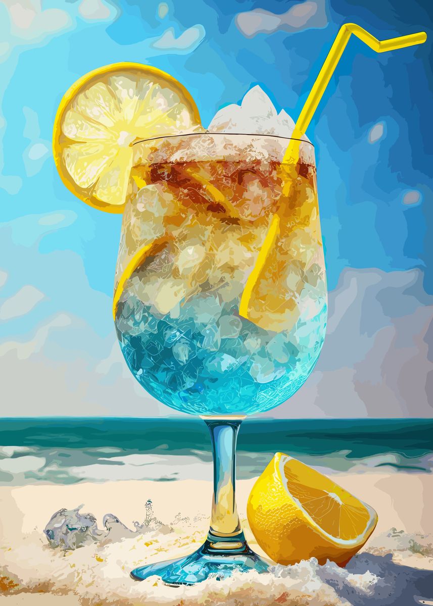 'Cocktail Colorful' Poster, picture, metal print, paint by Small X ...