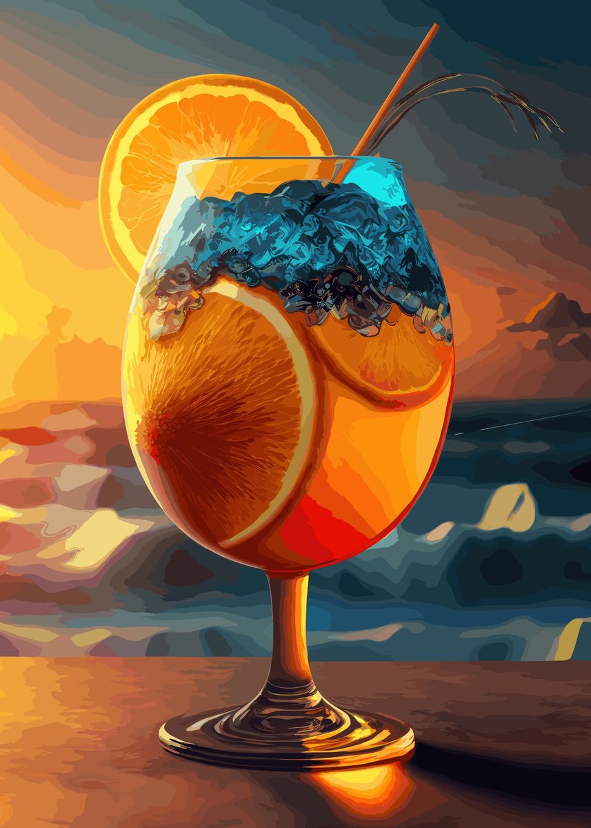 'Cocktail Colorful' Poster, picture, metal print, paint by Small X ...