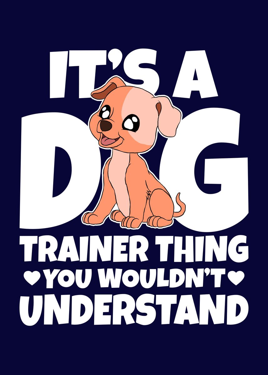 'Dog trainer dog sport' Poster, picture, metal print, paint by MzumO ...