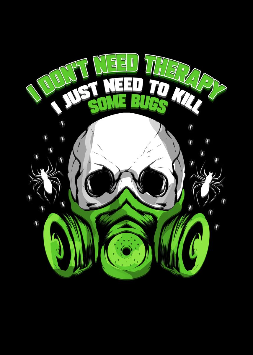 'Pest Exterminator Gift Fun' Poster, picture, metal print, paint by ...