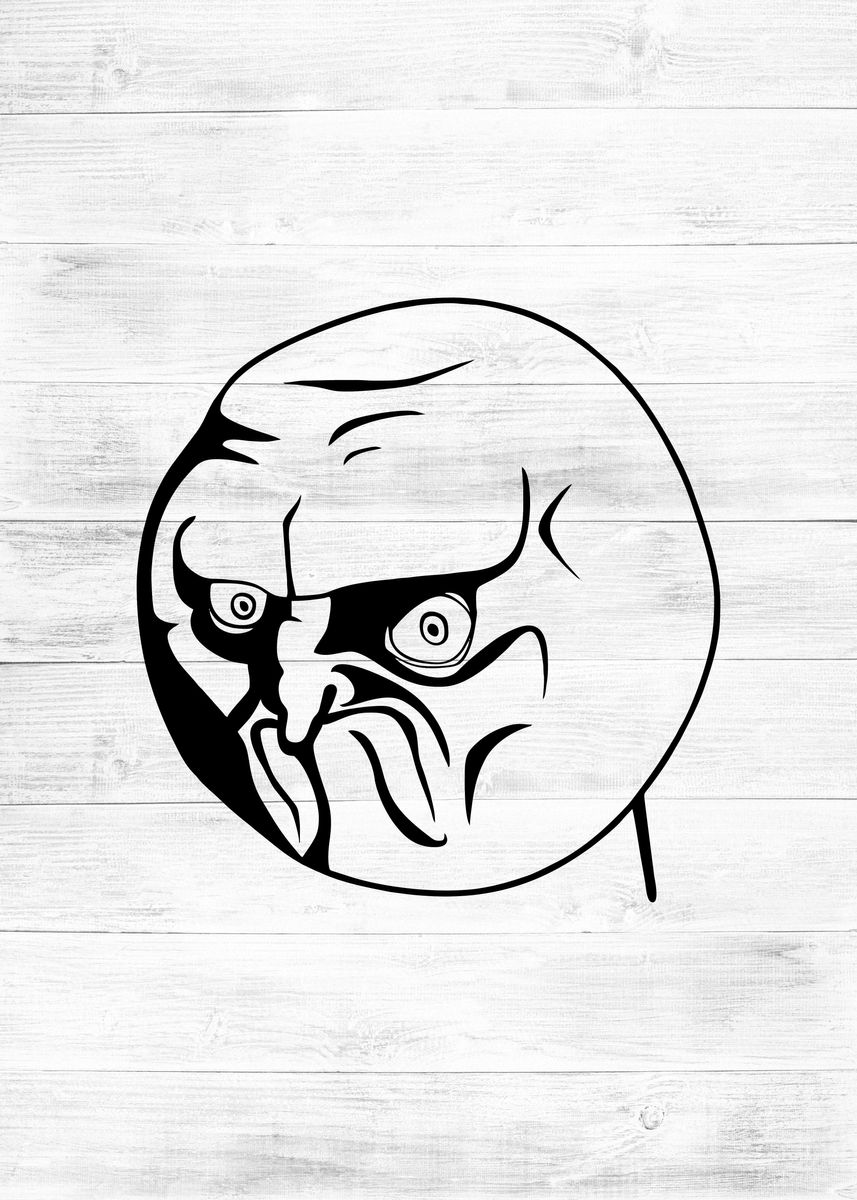 'angry meme' Poster, picture, metal print, paint by Top Collection ...