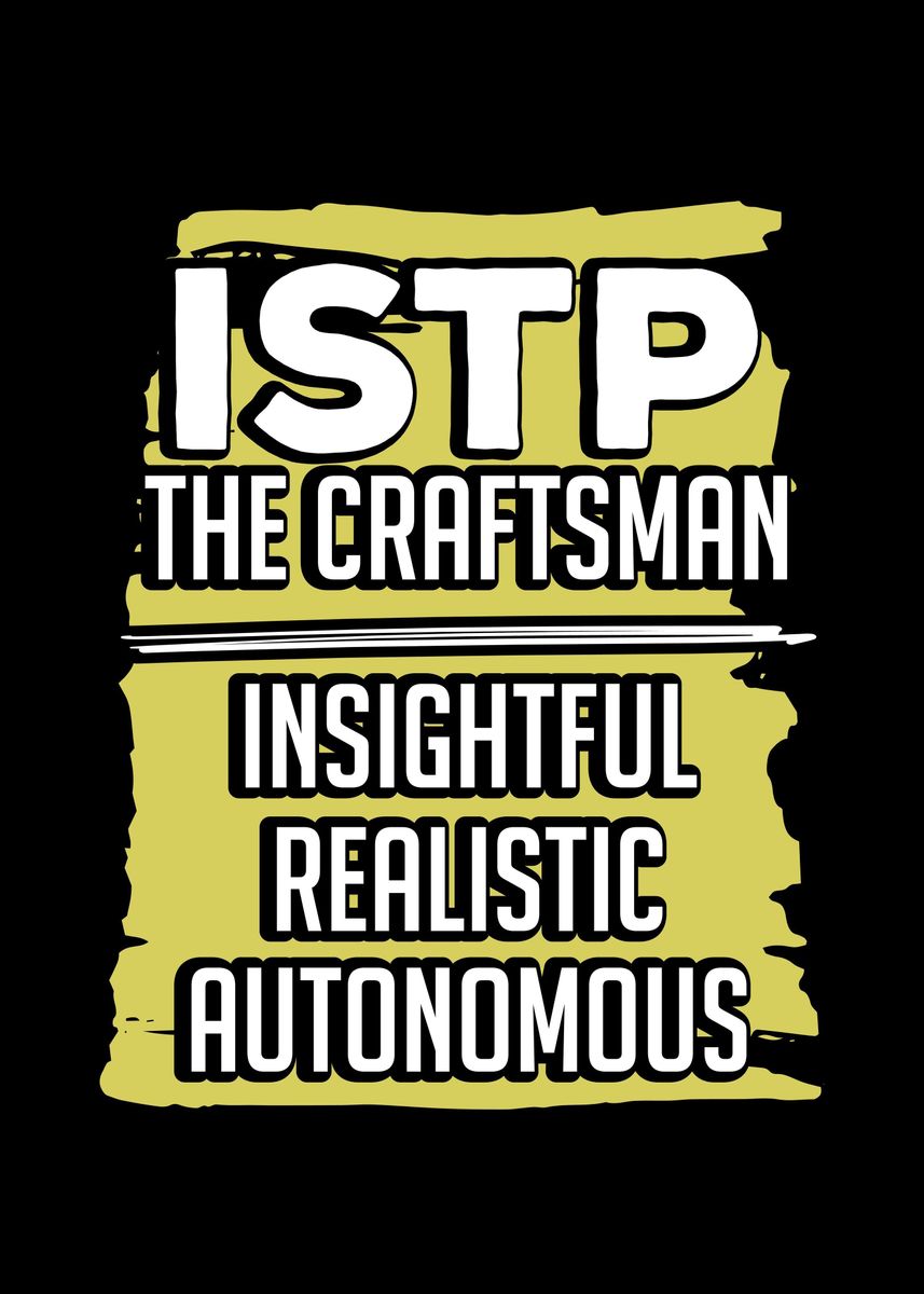 'ISTP Introverted Sensing' Poster, picture, metal print, paint by ...