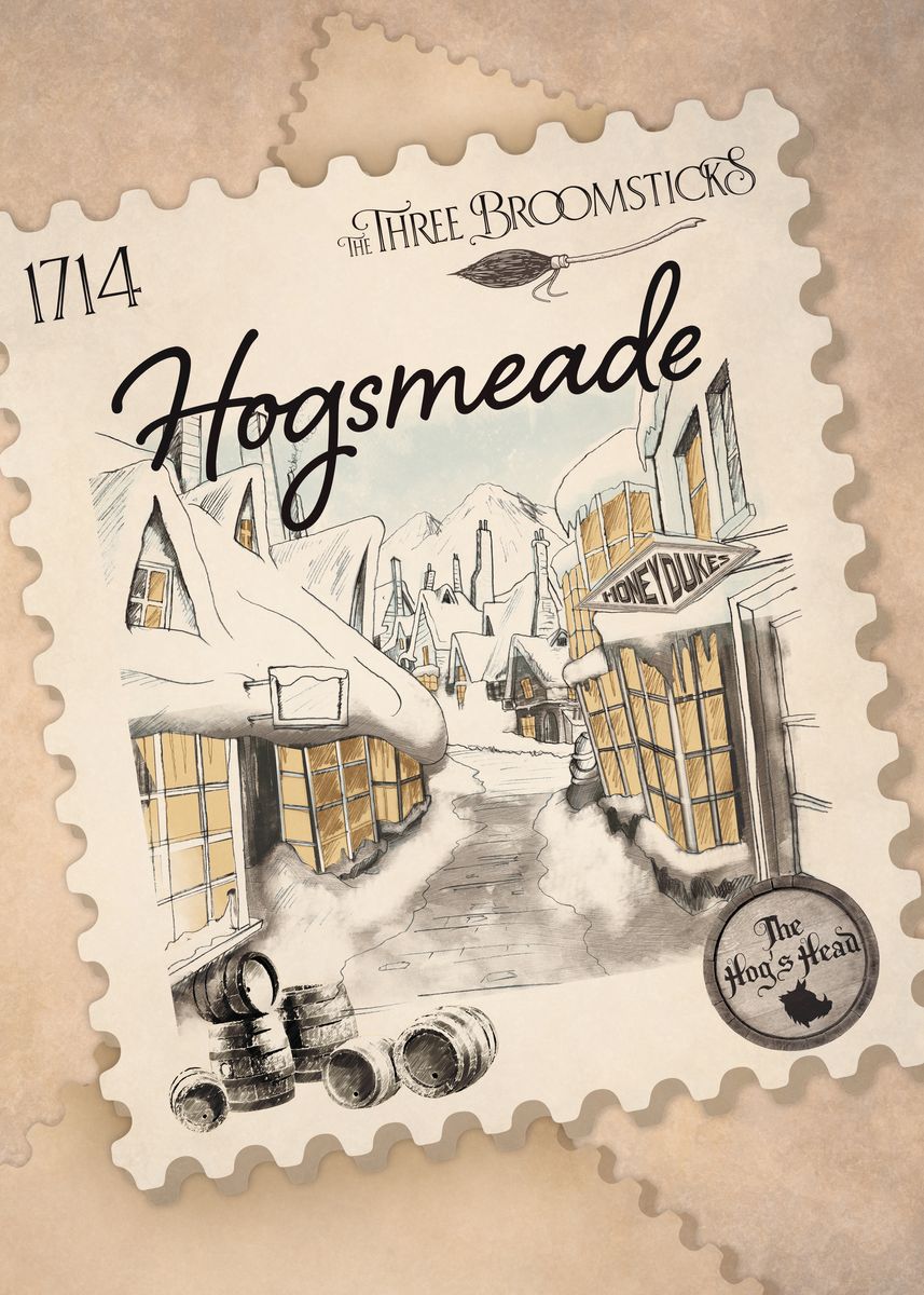 'Hogsmeade' Poster, picture, metal print, paint by Wizarding World ...