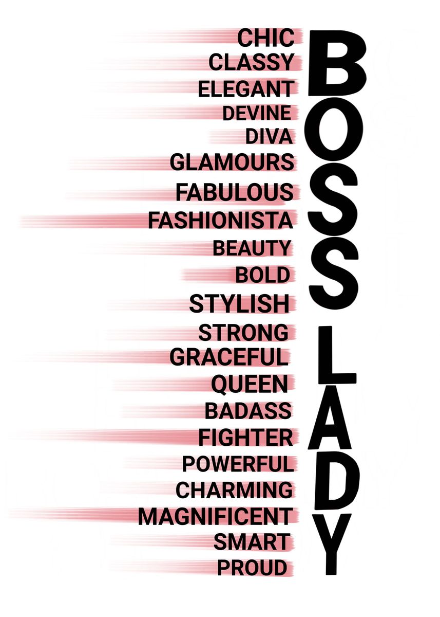 'Boss Lady ' Poster, picture, metal print, paint by Anam Hanif Studio ...