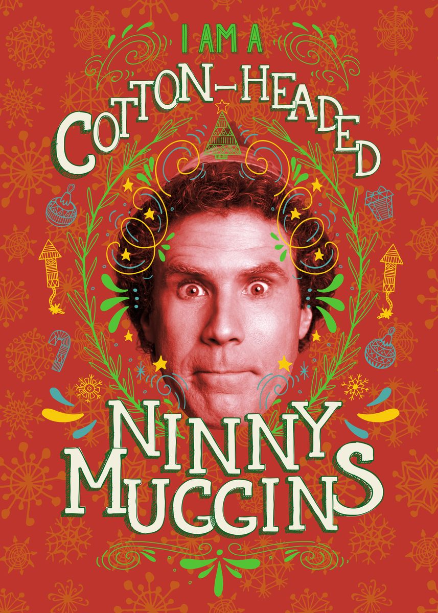 'Ninny Muggins' Poster, picture, metal print, paint by Elf | Displate