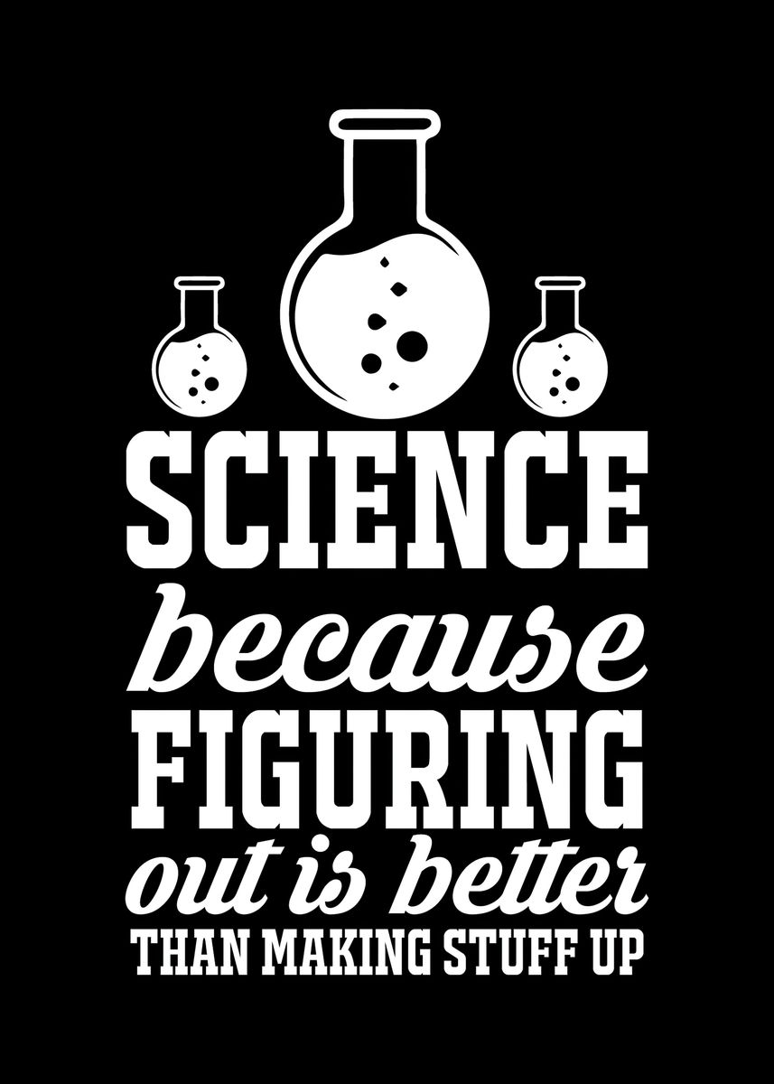 'Motivational Quote Science' Poster, picture, metal print, paint by ...