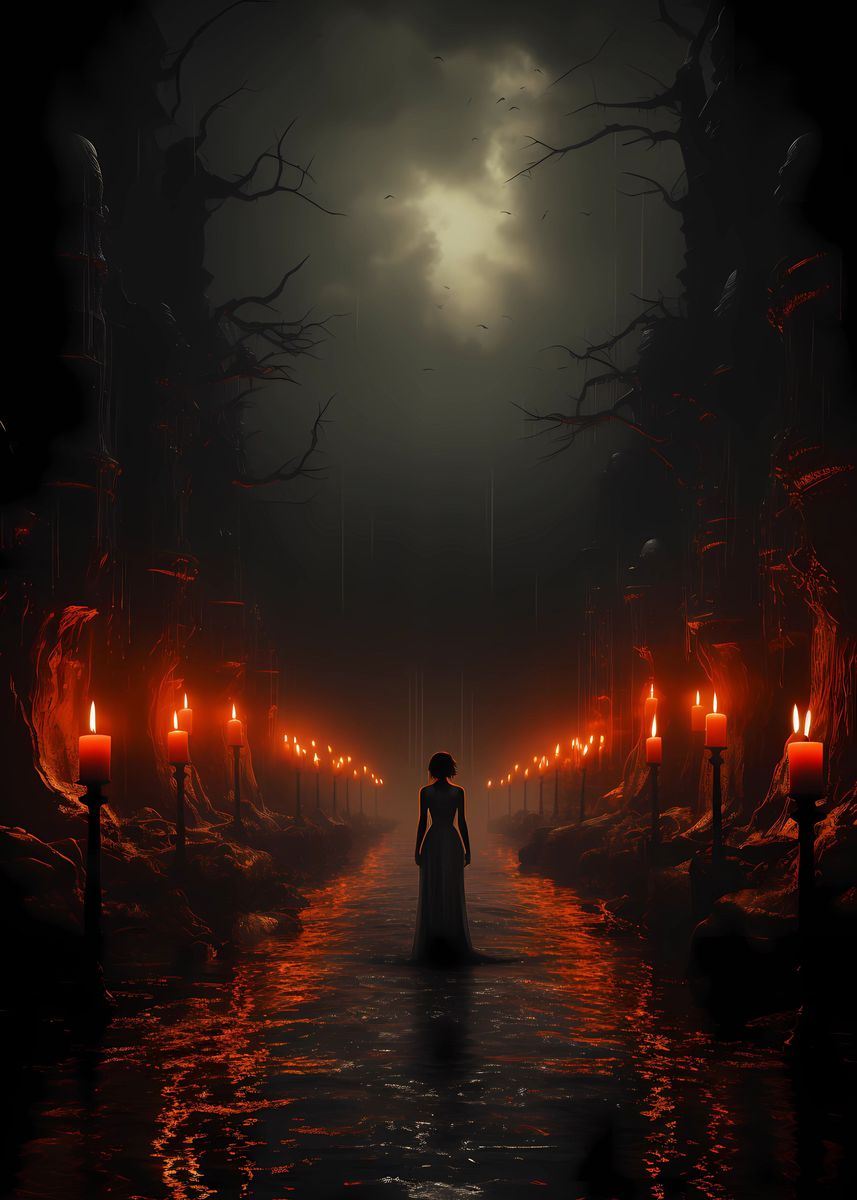 'Hell 1' Poster, picture, metal print, paint by Johnathen | Displate