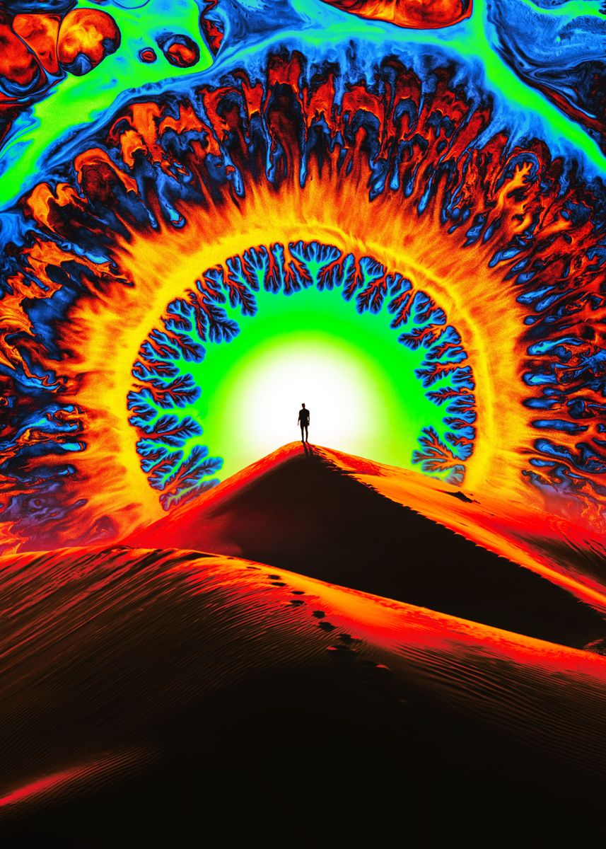 'Disappearing' Poster, picture, metal print, paint by Geoglyser | Displate