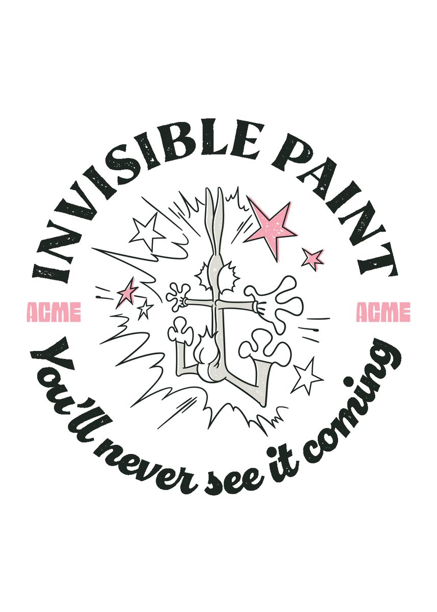 'Invisible Paint' Poster, picture, metal print, paint by Looney Tunes ...