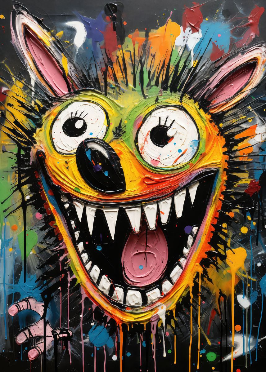 'Crazy Graffiti Street Art ' Poster, picture, metal print, paint by ...