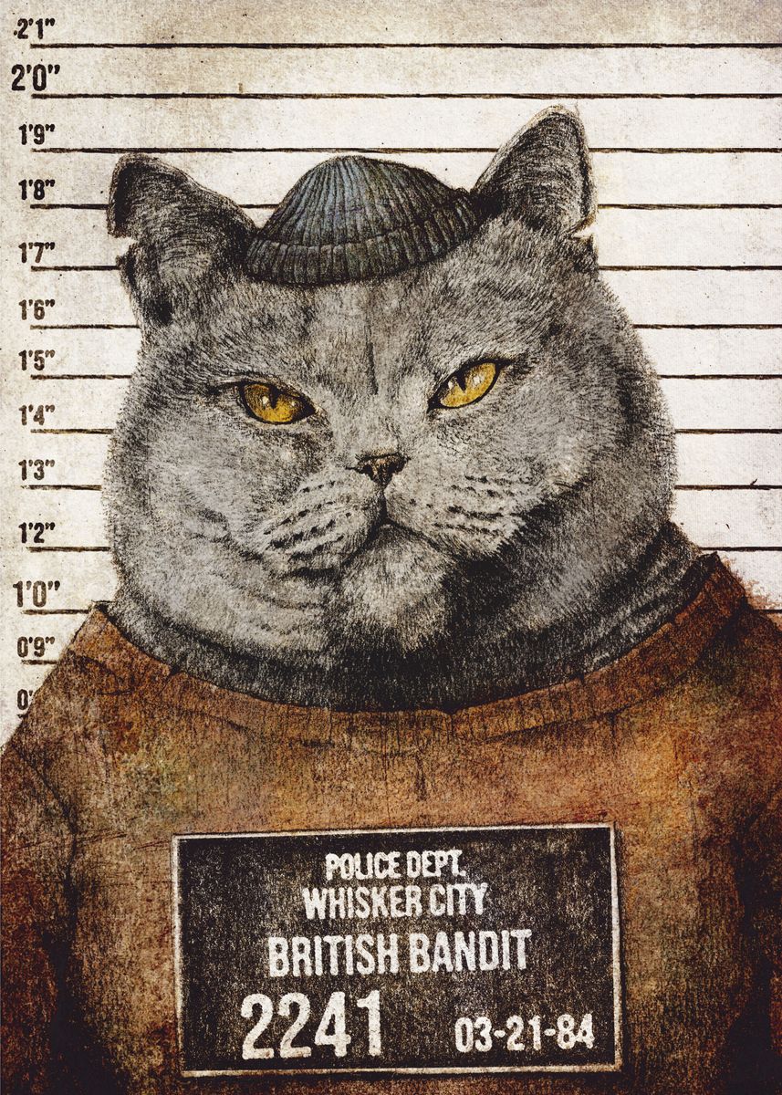 'British Bandit' Poster, picture, metal print, paint by Mike Koubou ...