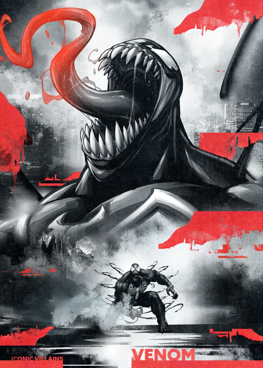'Venom' Poster, picture, metal print, paint by Marvel | Displate