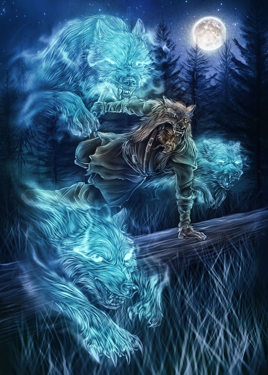 'The Ulfhednar' Poster, picture, metal print, paint by Einarrs Journey ...