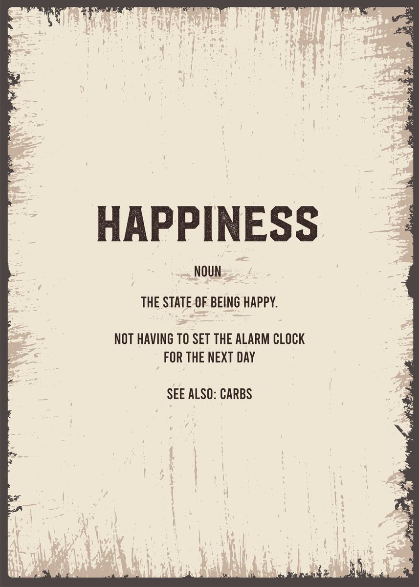 'happiness' Poster, picture, metal print, paint by Trending Awesome ...