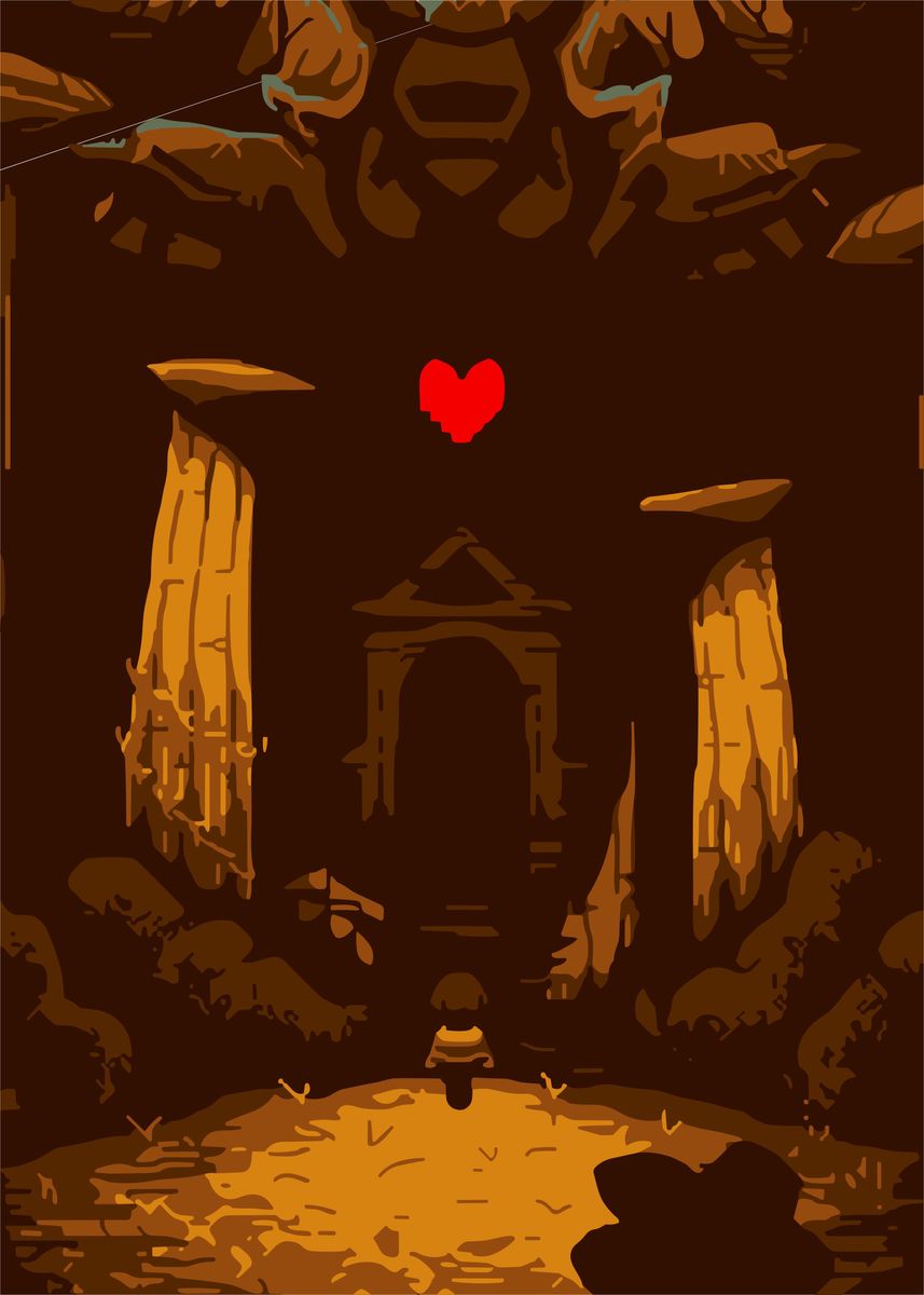 'Undertale Gaming' Poster, picture, metal print, paint by TrueBest ...