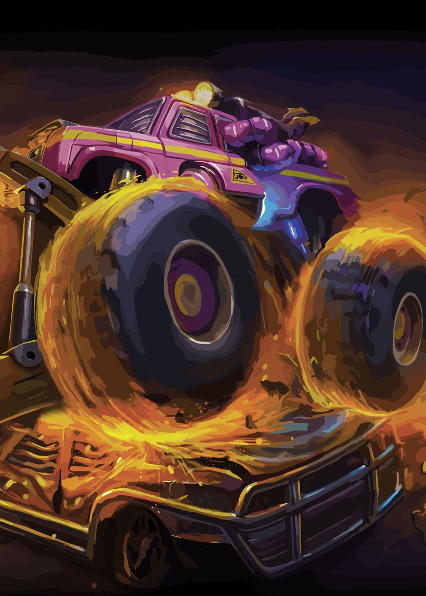 'metal games' Poster, picture, metal print, paint by vermilion 50-50 ...