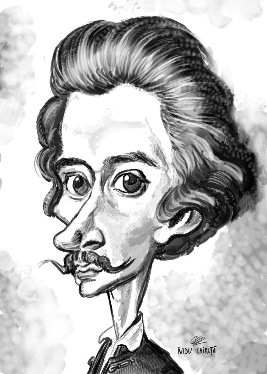 'Petofi Sandor' Poster, picture, metal print, paint by Radu Chiruță | Displate