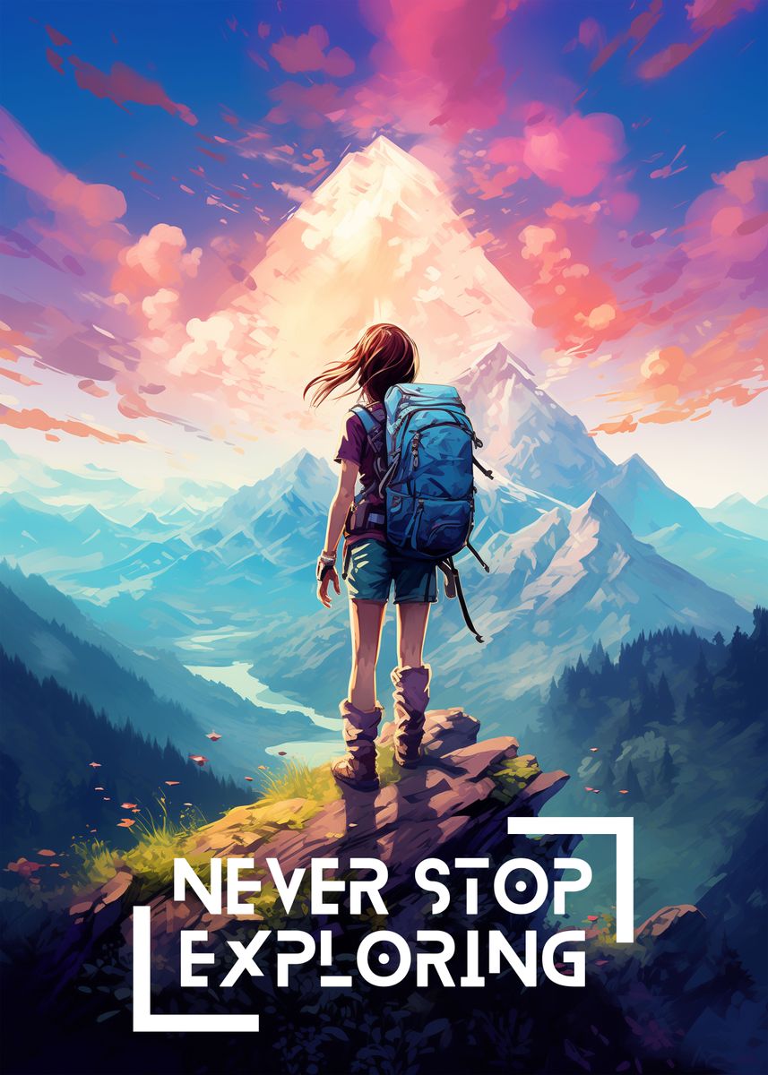 'Boundless Horizons' Poster, picture, metal print, paint by Pixel Pixie ...