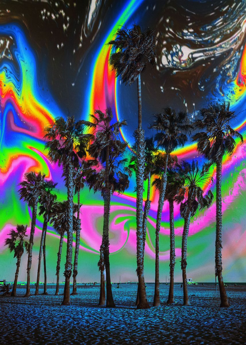 'July Sky' Poster, picture, metal print, paint by Geoglyser | Displate