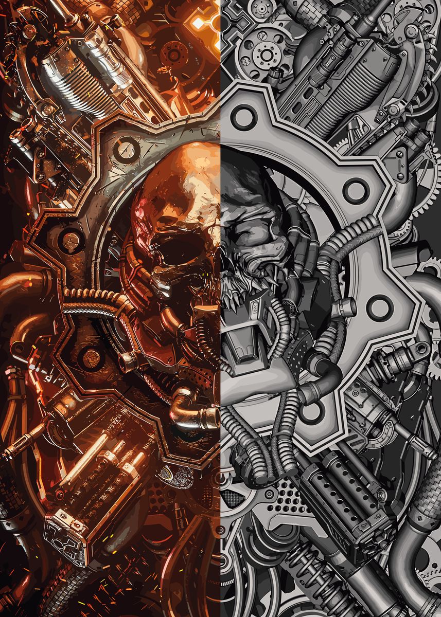 'gears of war' Poster, picture, metal print, paint by polytron | Displate