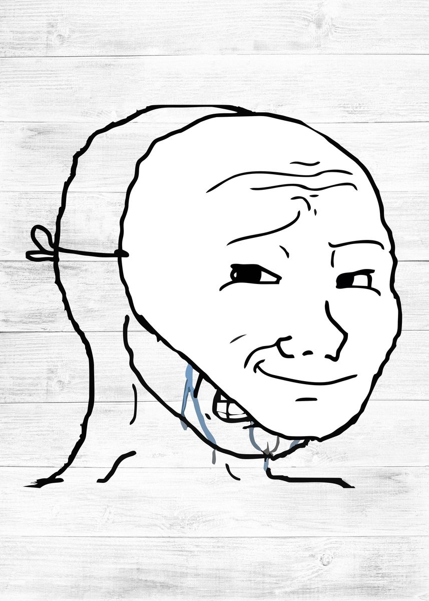 'hide the pain meme' Poster, picture, metal print, paint by Top ...