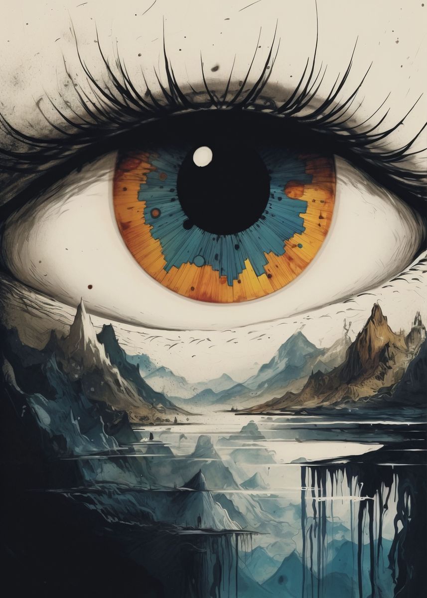 'Eye Art and Magical Lands' Poster, picture, metal print, paint by ...