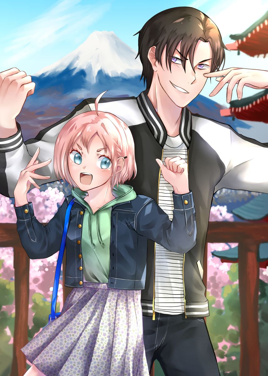 'Takane and Hana' Poster, picture, metal print, paint by Edgar Lemke ...