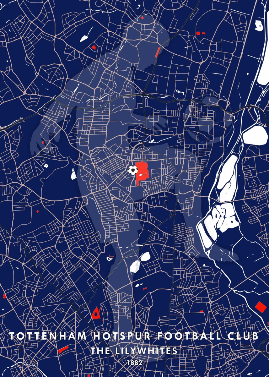 'Tottenham London UK' Poster, picture, metal print, paint by Beiler ...