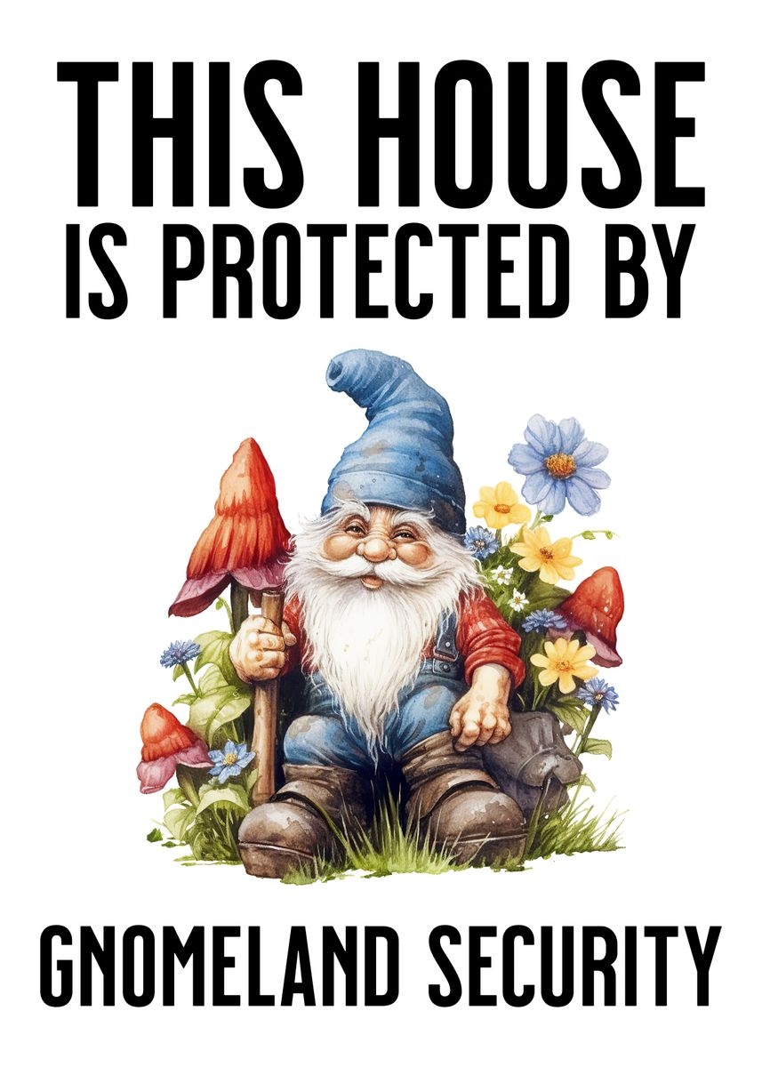 'GNOMELAND CUTE' Poster, picture, metal print, paint by Atomic Chinook ...