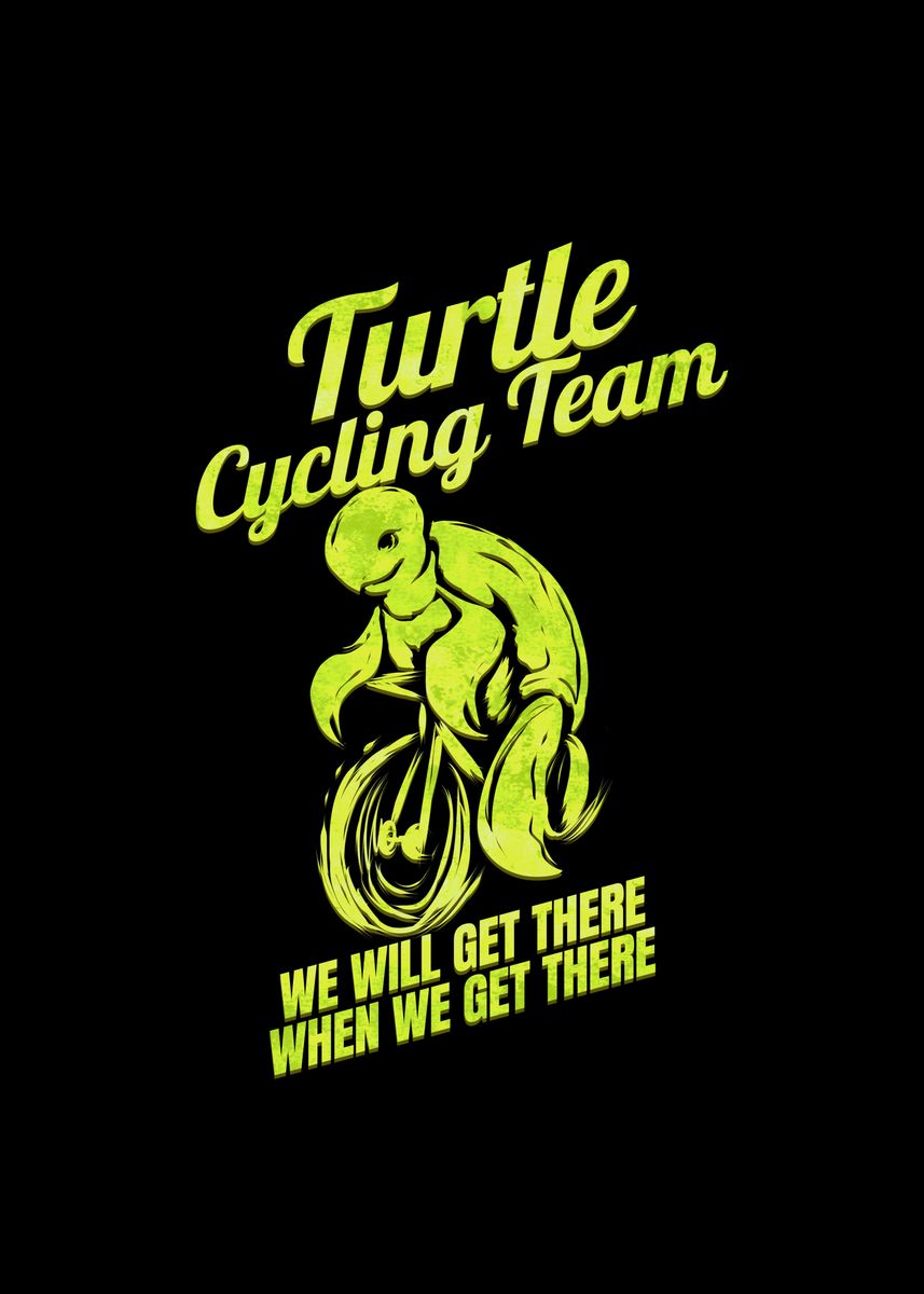 'Cyclist Funny Gift Bicycle' Poster, picture, metal print, paint by ...