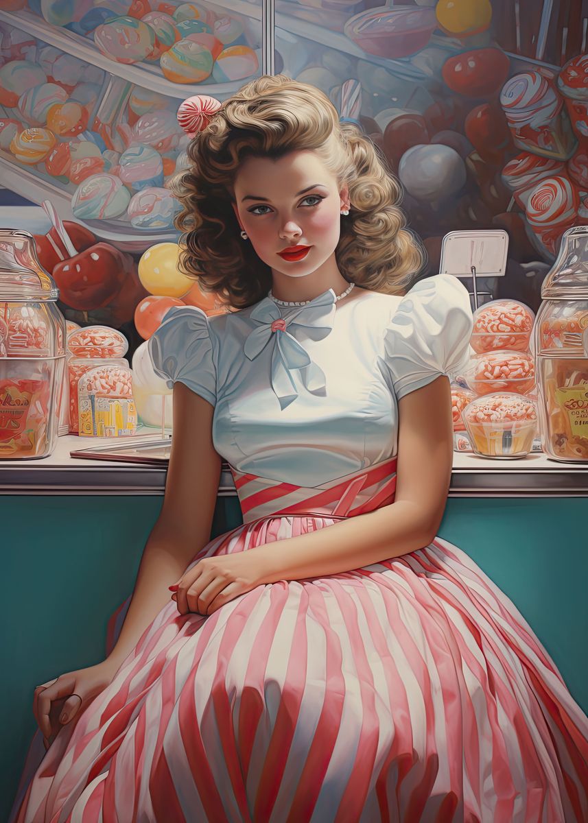 'Retro VIII' Poster, picture, metal print, paint by JS Art Design ...