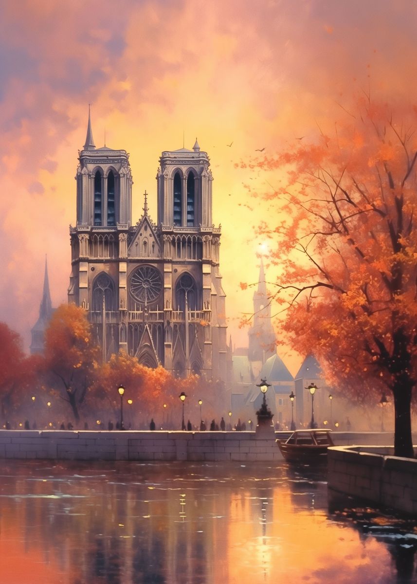 'Our Lady of Paris' Poster, picture, metal print, paint by Fleur de Lys ...