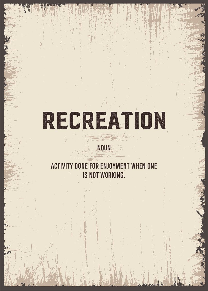 'recreation' Poster, picture, metal print, paint by Trending Awesome ...