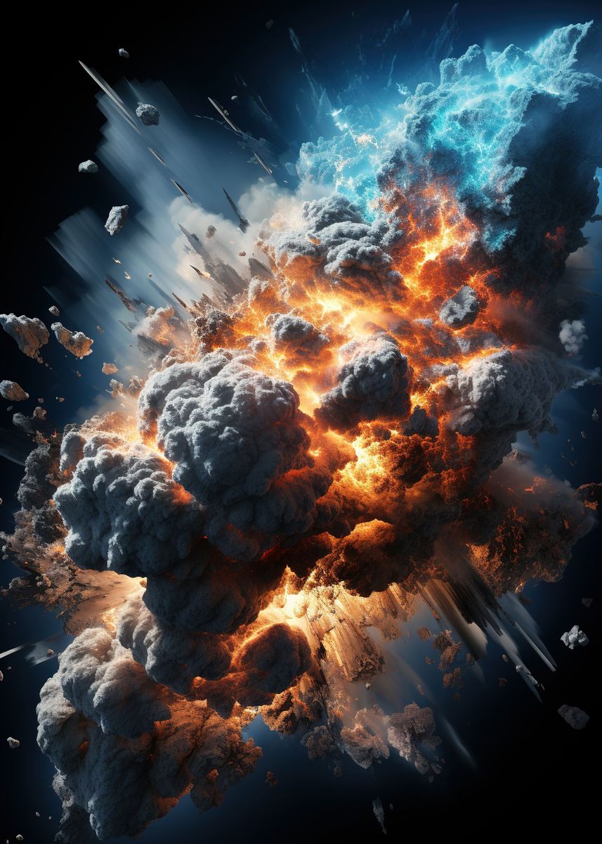 'Total Devastation' Poster, picture, metal print, paint by Senja ...