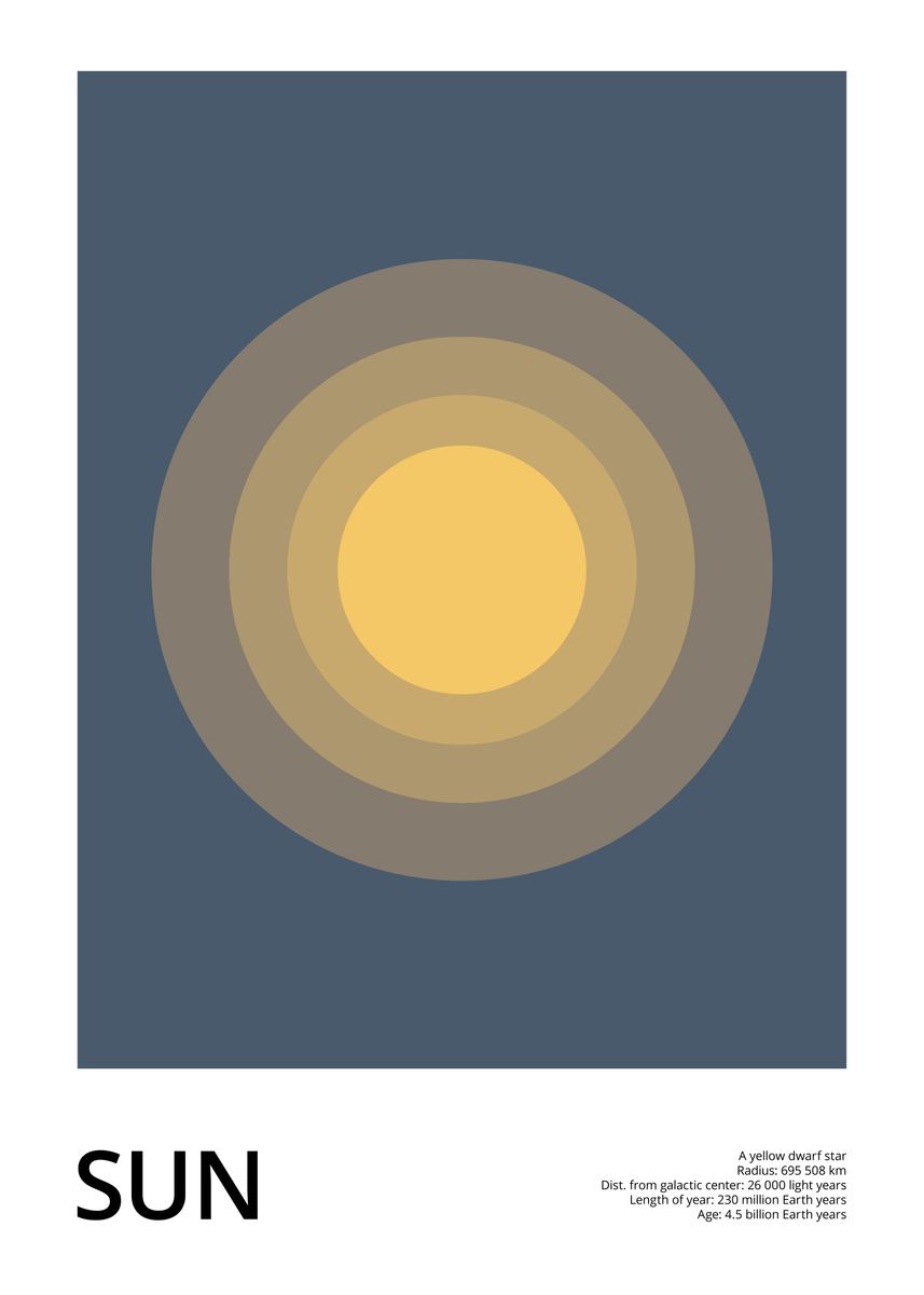 'The Sun' Poster, picture, metal print, paint by DSpot Shop | Displate